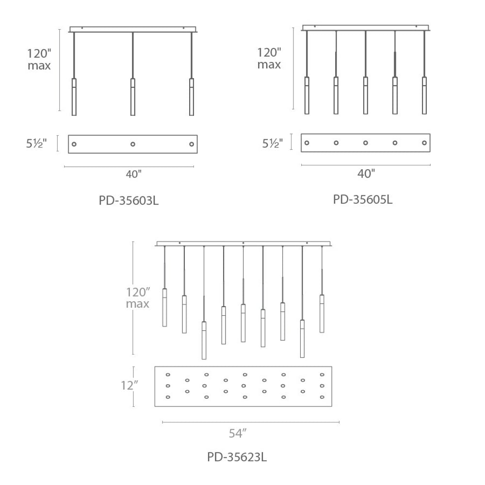 Modern Forms Magic Linear Multi Light Pendant | Lightopia