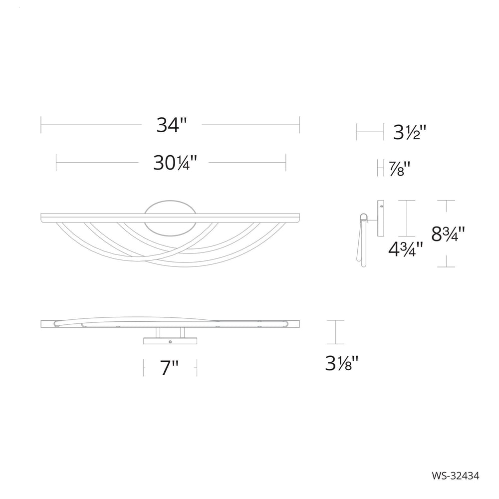 Modern Forms Swoop Vanity Light | Lightopia