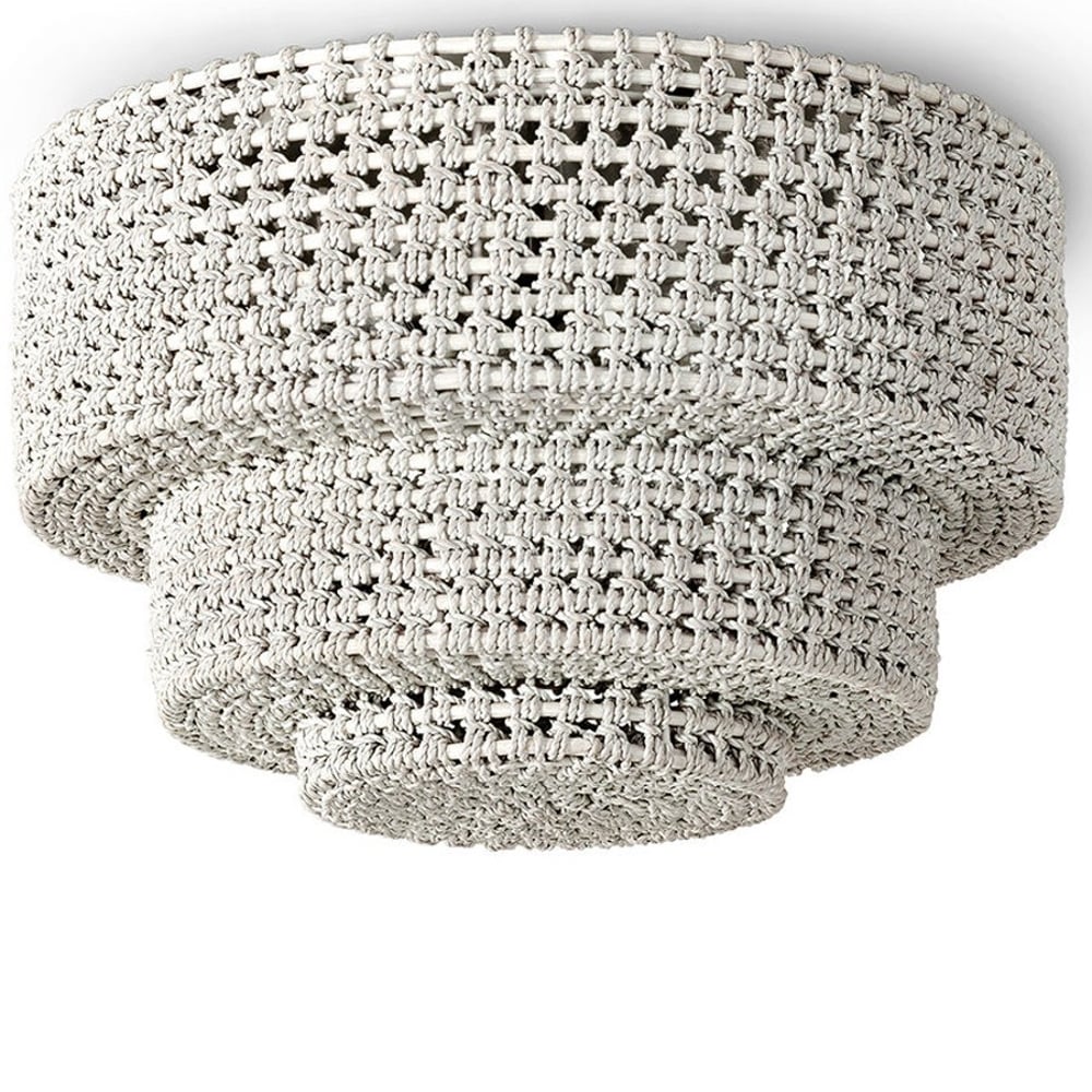 Palecek Veranda Flush Ceiling Light | Lightopia