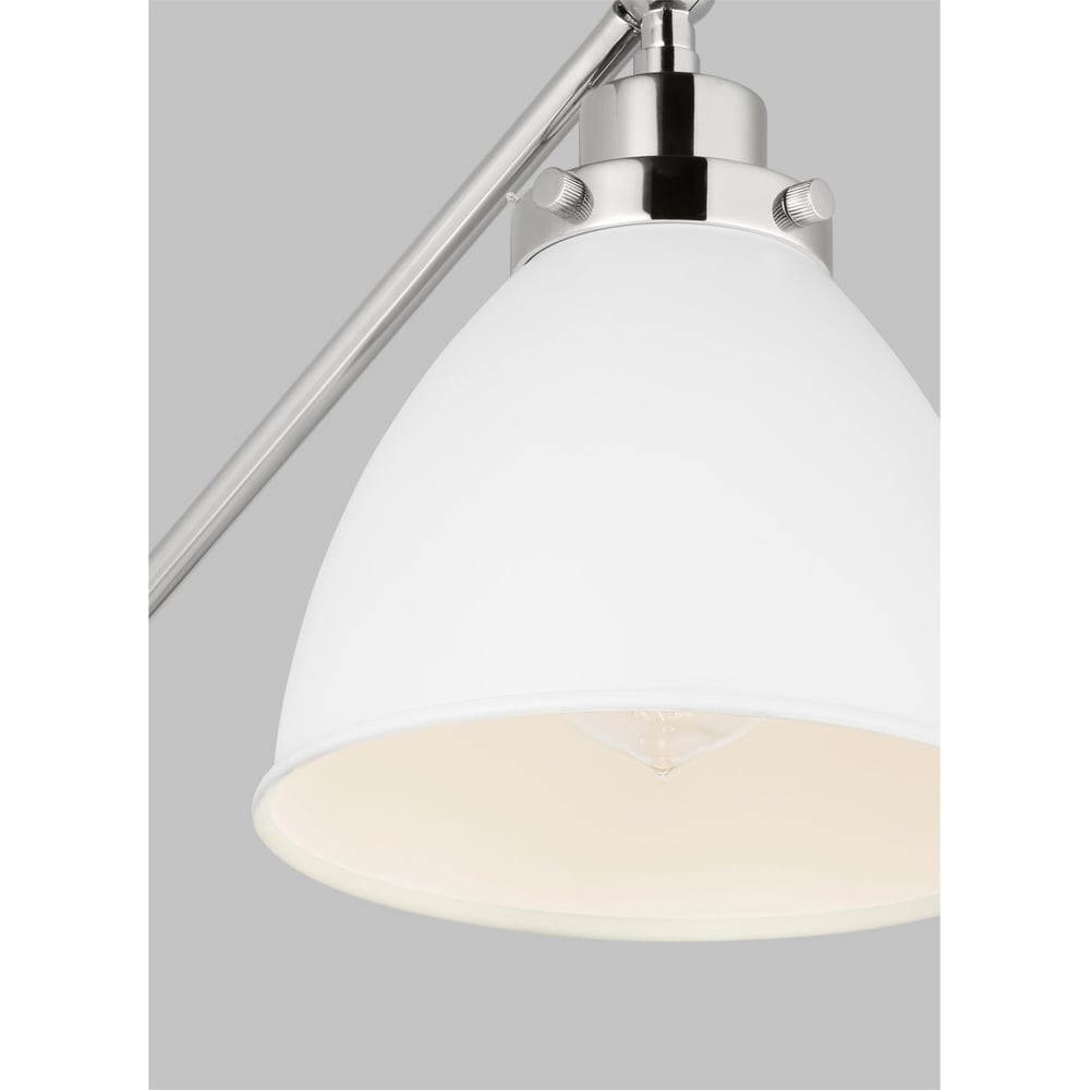 Visual Comfort Studio Wellfleet Single Arm Dome Wall Sconce | Lightopia