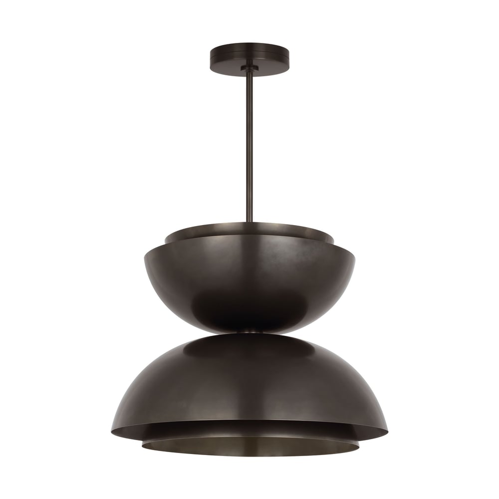 Visual Comfort Modern Shanti Double Asymmetric Pendant | Lightopia