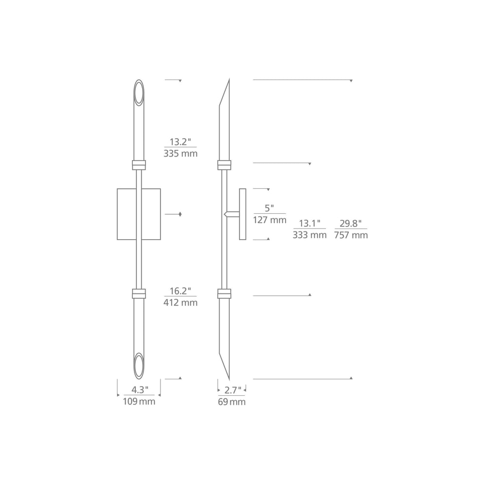 Visual Comfort Modern Spur Wall Light | Lightopia