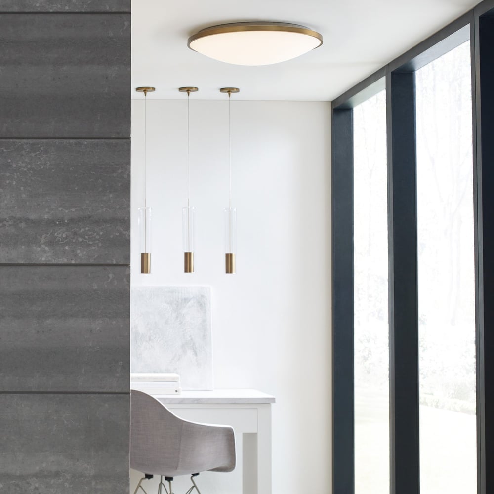 Visual Comfort Modern Vance Flush Mount Ceiling Light | Lightopia