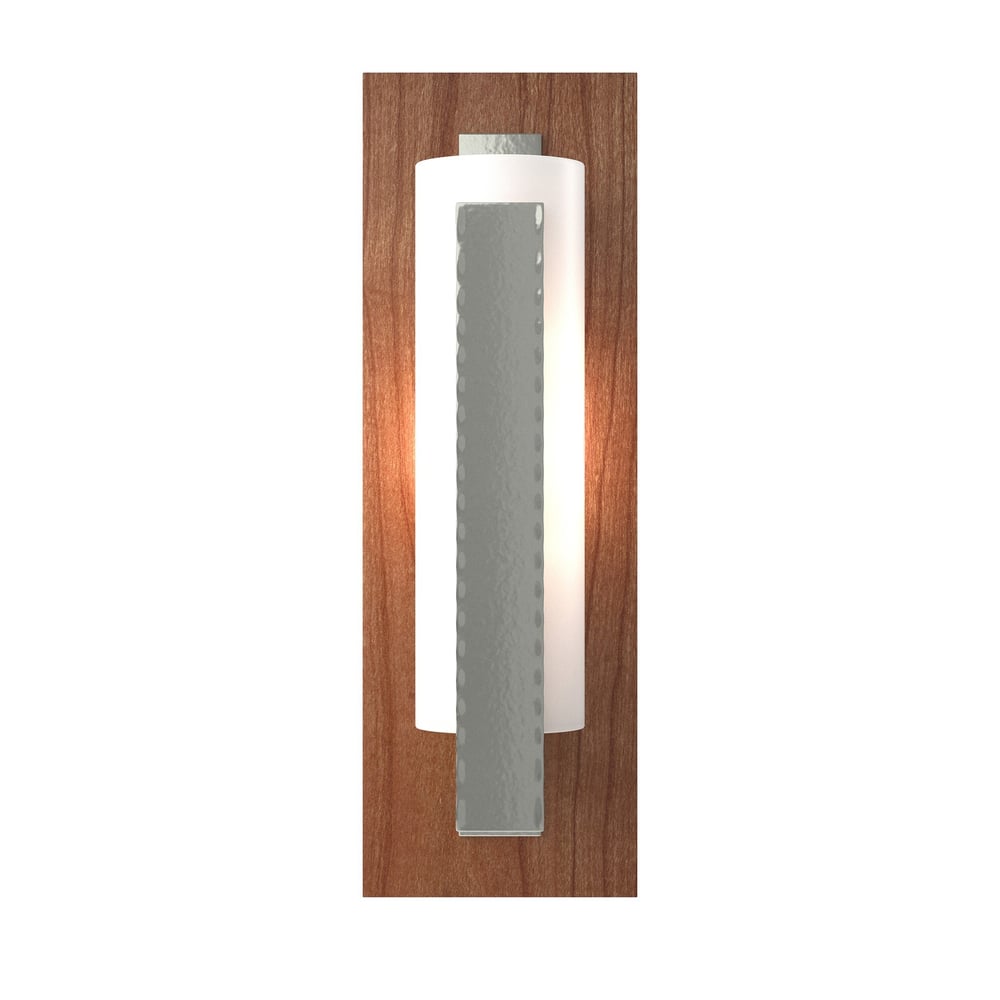 Hubbardton Forge Forged Vertical Bar Wall Sconce w/Decorative Backplate ...