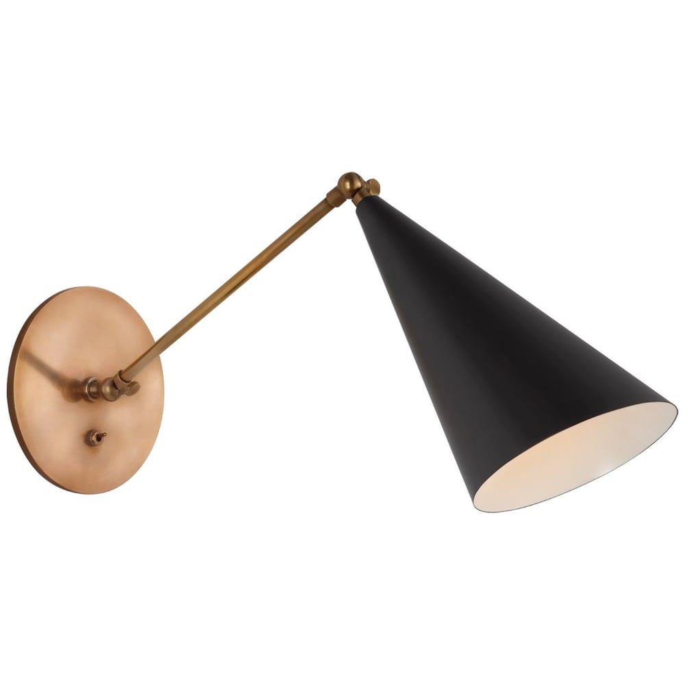 Visual Comfort Signature Clemente Single Arm Library Wall Sconce ...