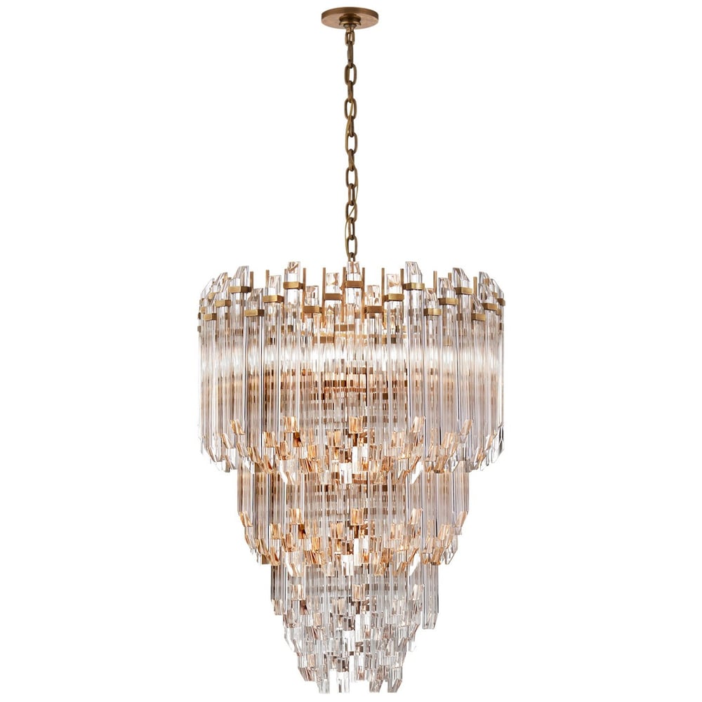 Visual Comfort Signature Adele Three-Tier Waterfall Chandelier | Lightopia