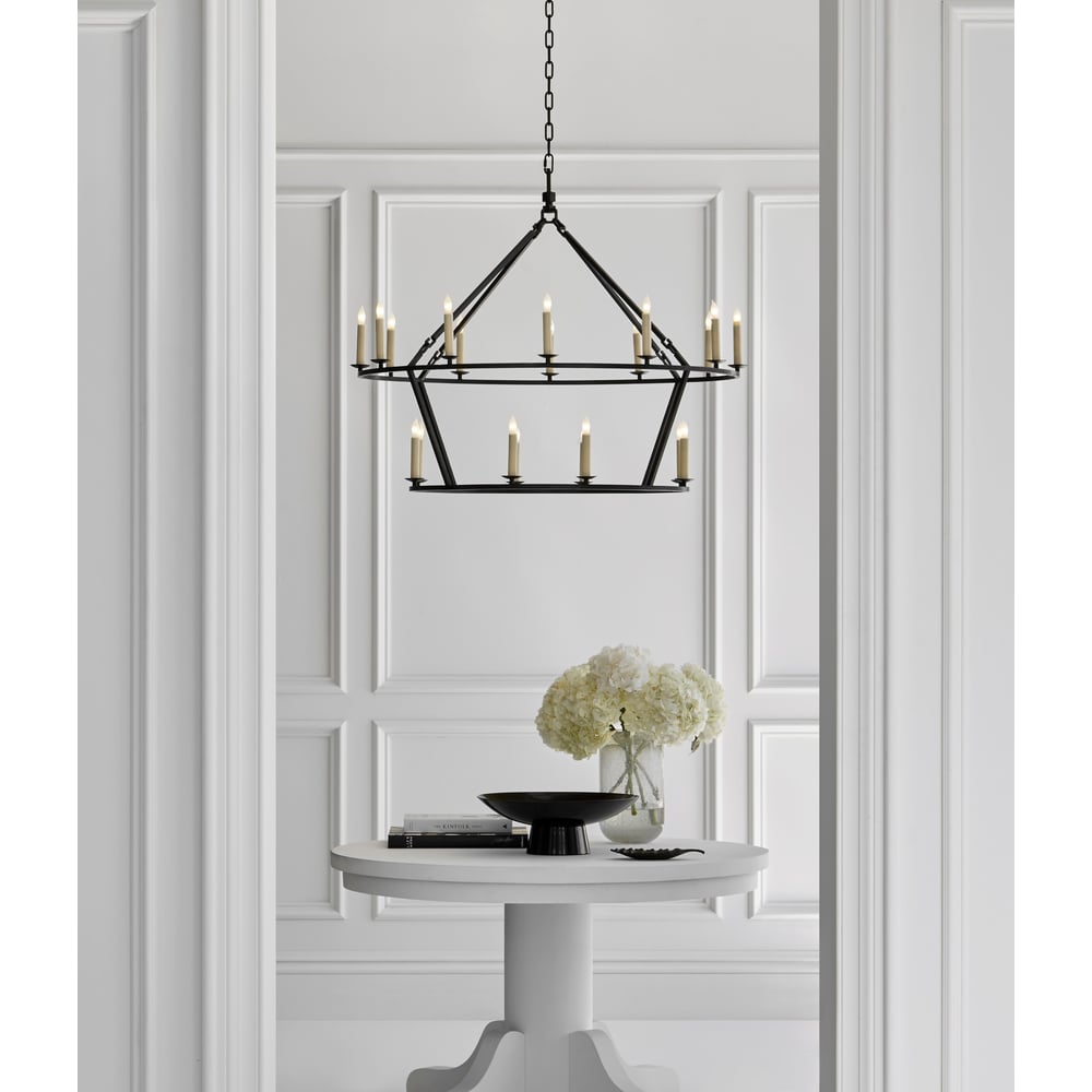 Visual Comfort Signature Darlana Large Two-Tiered Ring Chandelier ...