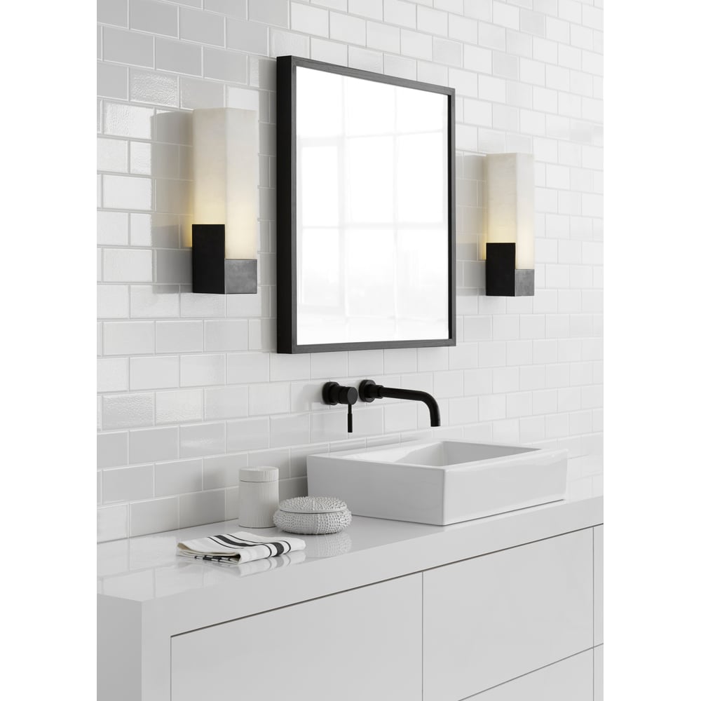 Visual Comfort Signature Covet Tall Box Bath Sconce | Lightopia