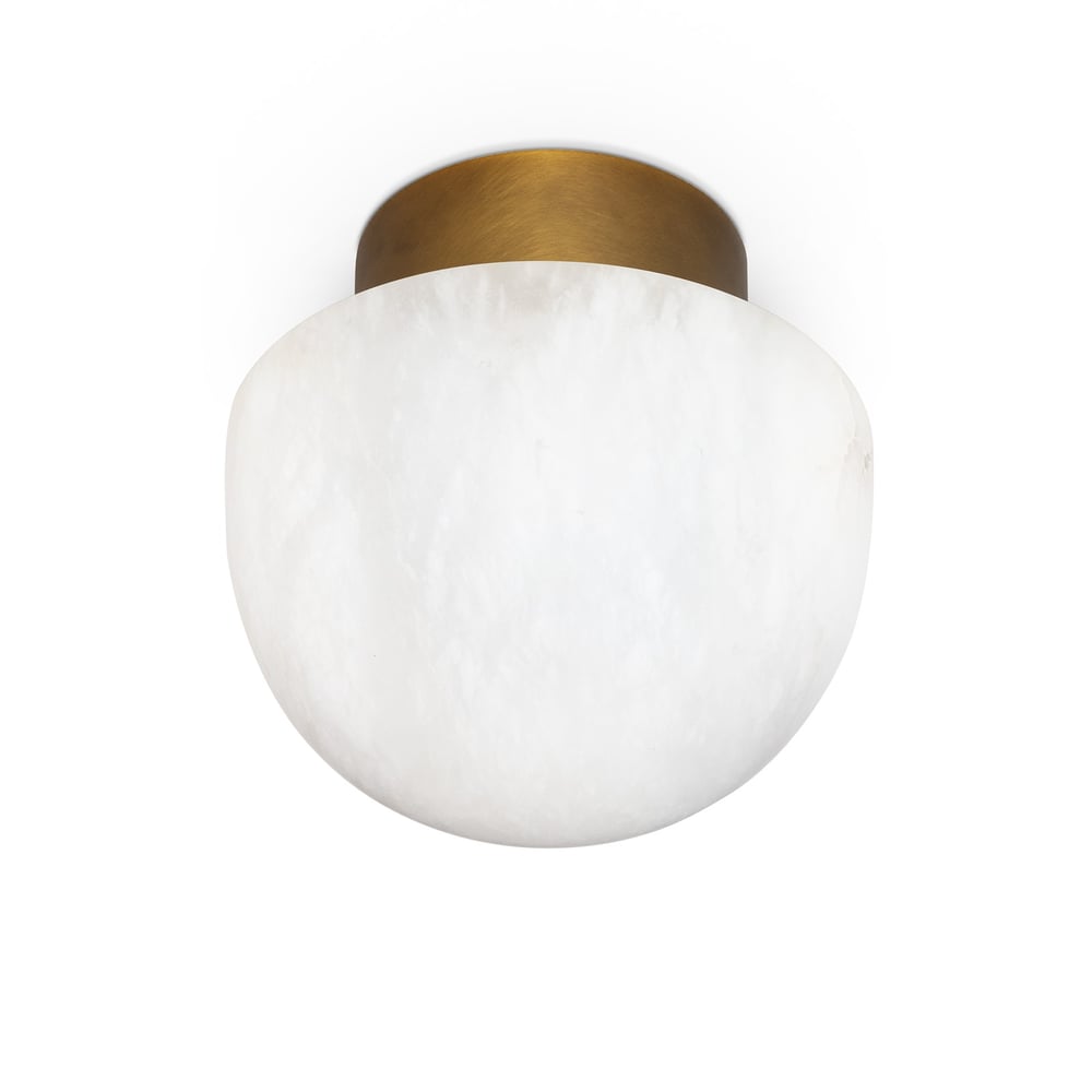 Regina Andrew Parker Alabaster Flush Mount | Lightopia