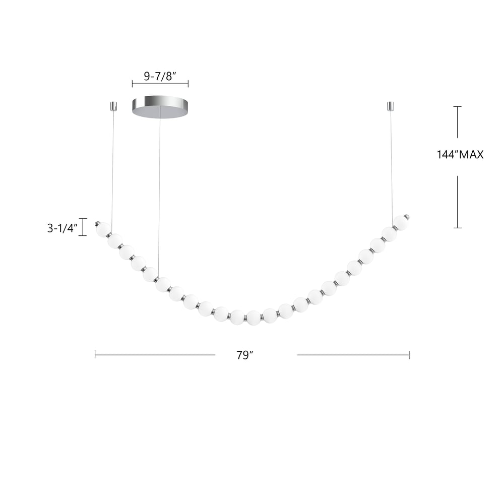 Alora Lighting Akoya Linear Chandelier | Lightopia