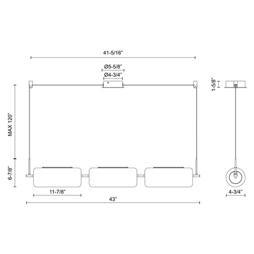 Kuzco Lighting Hilo Linear Pendant | Lightopia