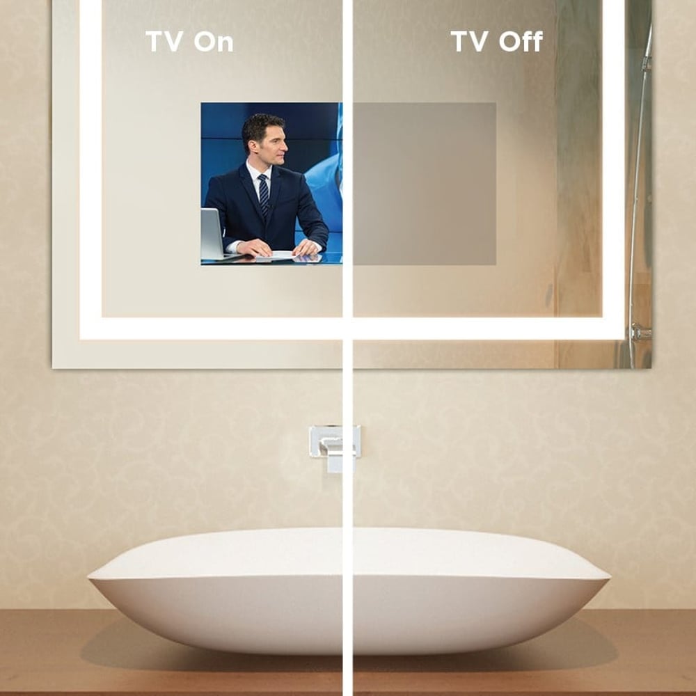 Electric Mirror Integrity Lighted Mirror with TV | Lightopia