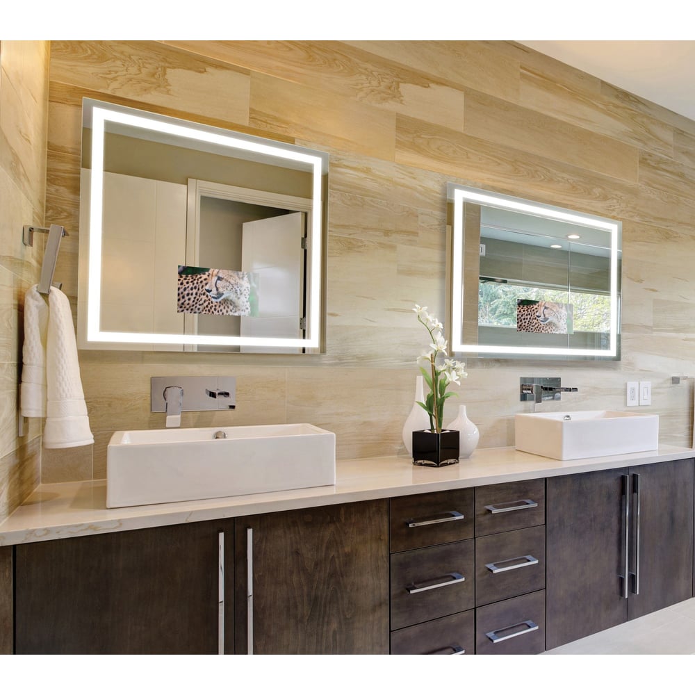 Electric Mirror Integrity Lighted Mirror with TV | Lightopia
