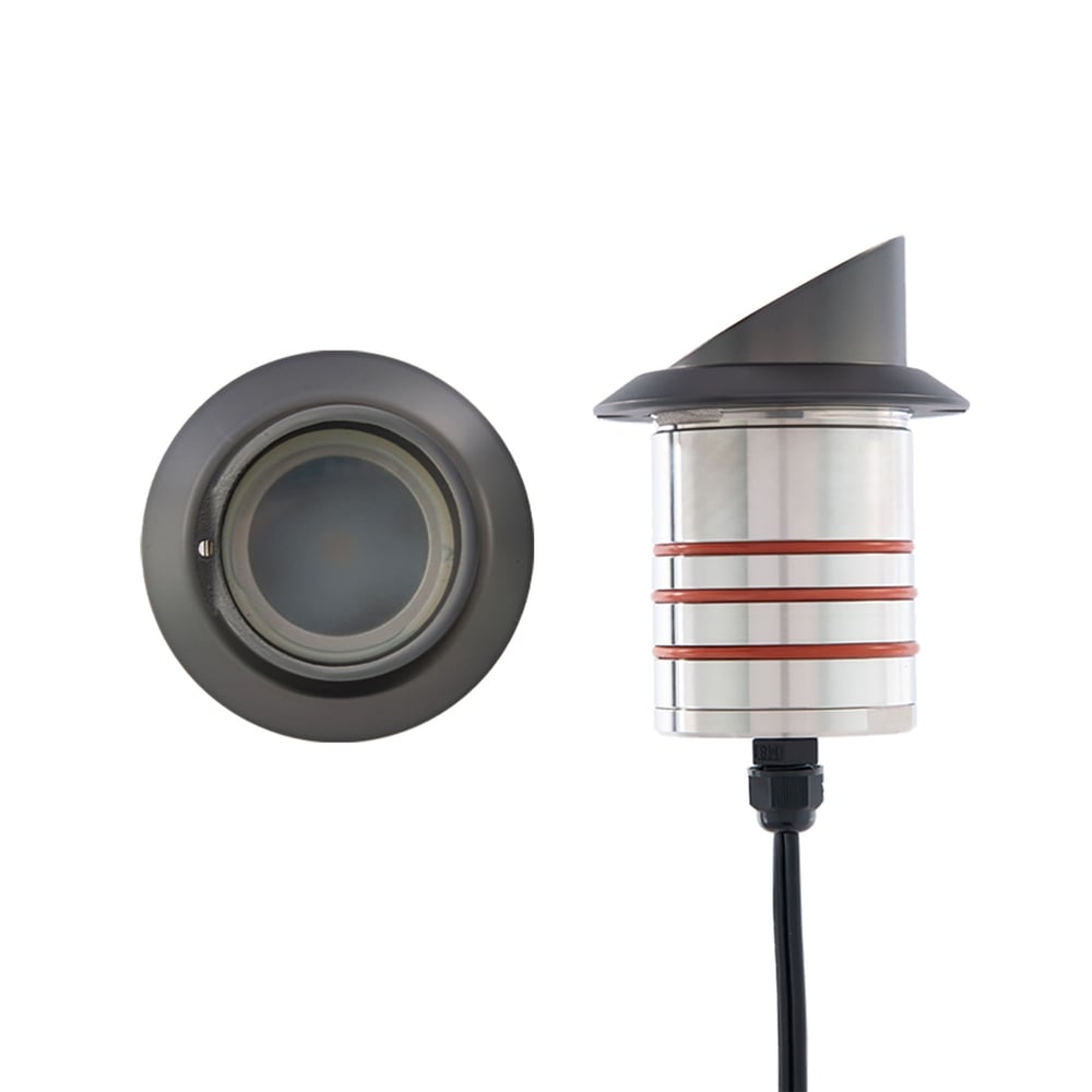 WAC Lighting 12V Round Shroud Top Inground Light | Lightopia