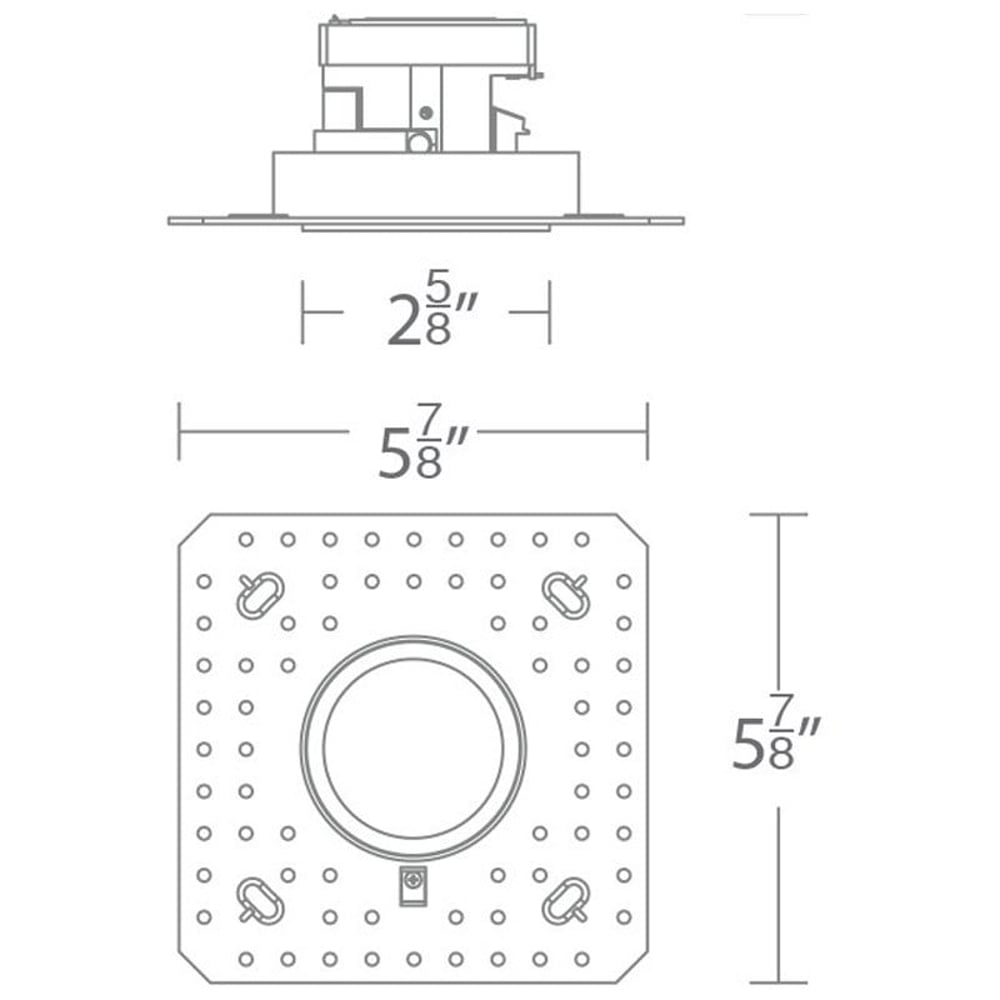 WAC Lighting Aether 2" Round Trimless Adjustable Downlight Trim | Lightopia