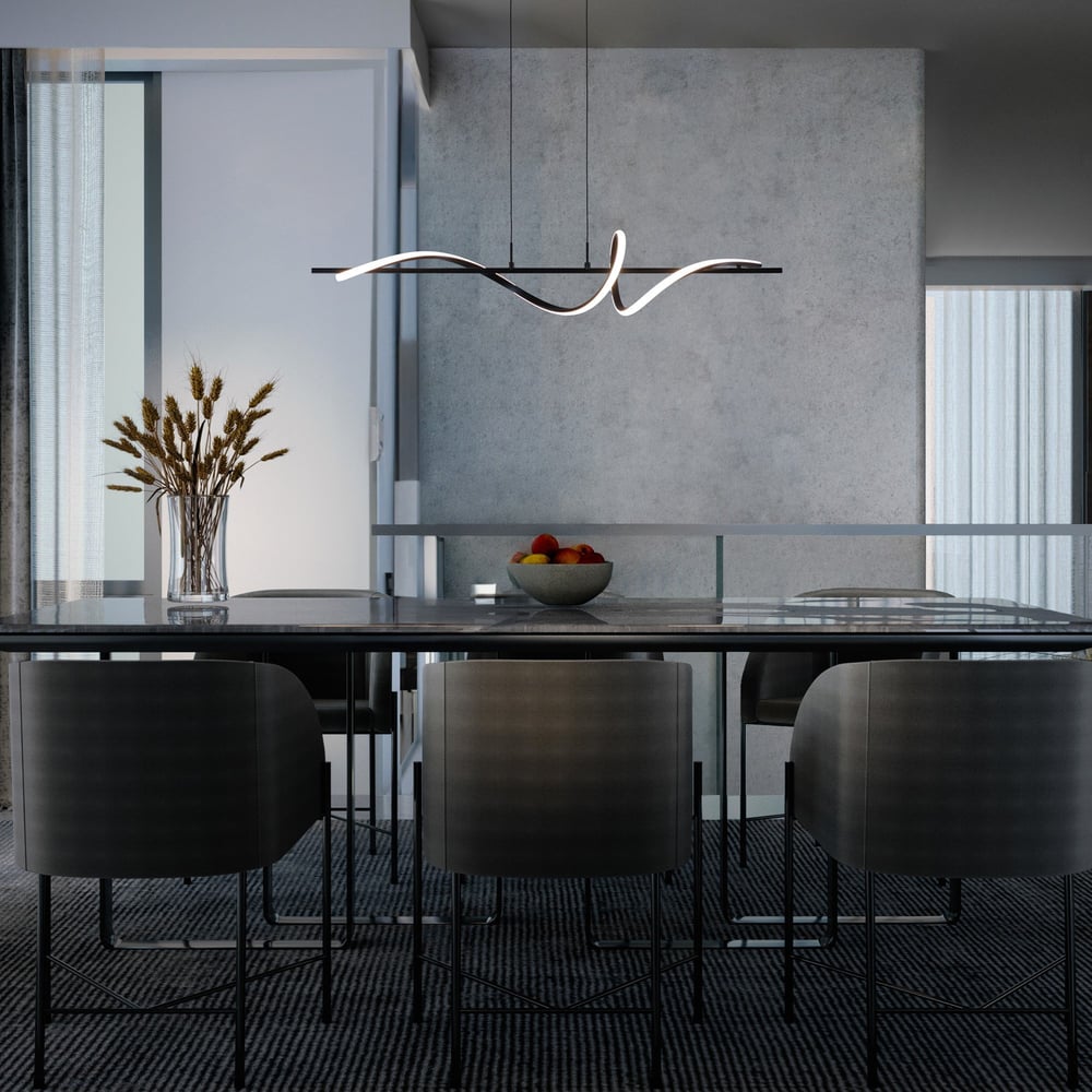dweLED by WAC Lighting Corkscrew Linear Suspension | Lightopia