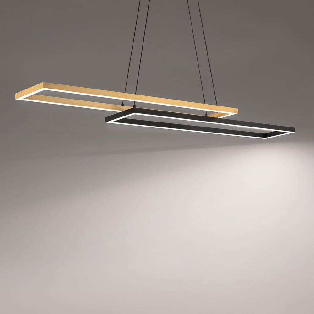dweLED by WAC Lighting Double Entendre Linear Suspension | Lightopia