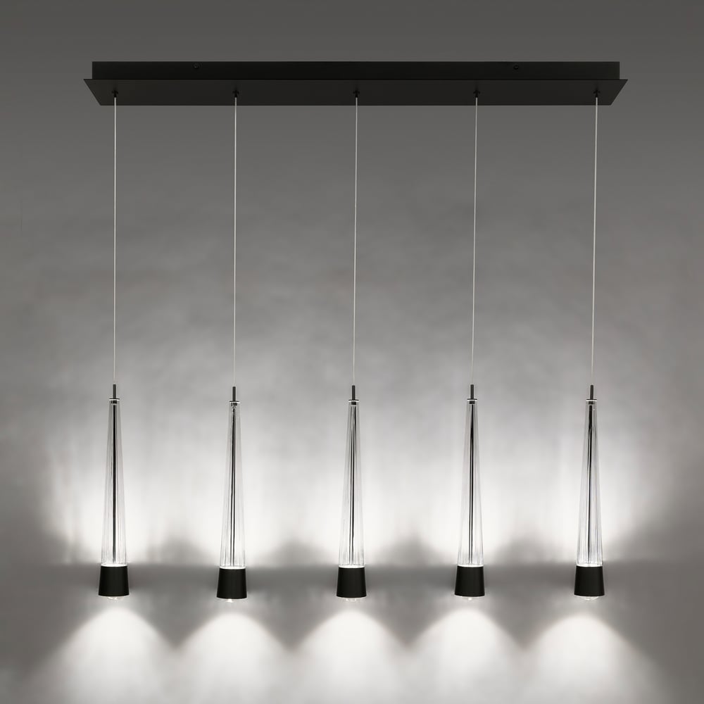 dweLED by WAC Lighting Quill Linear Multi-Light Pendant | Lightopia
