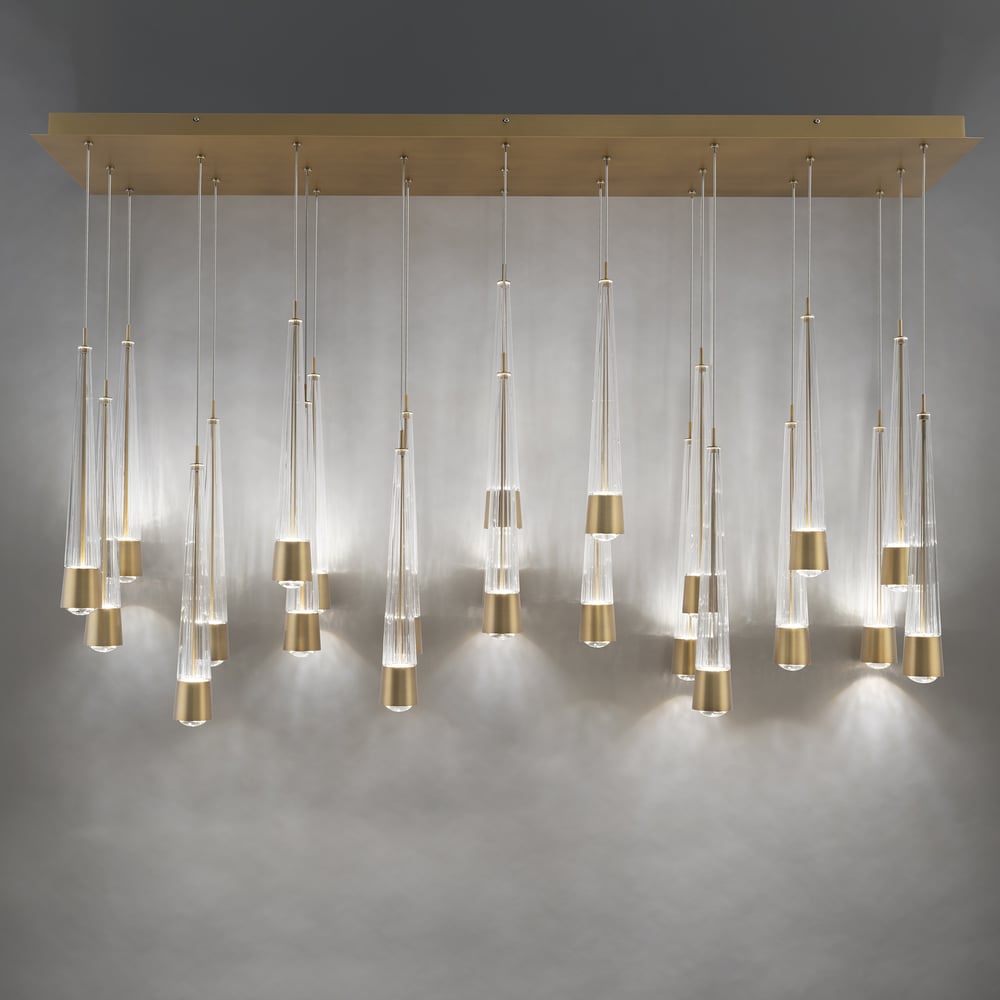 dweLED by WAC Lighting Quill Linear Multi-Light Pendant | Lightopia
