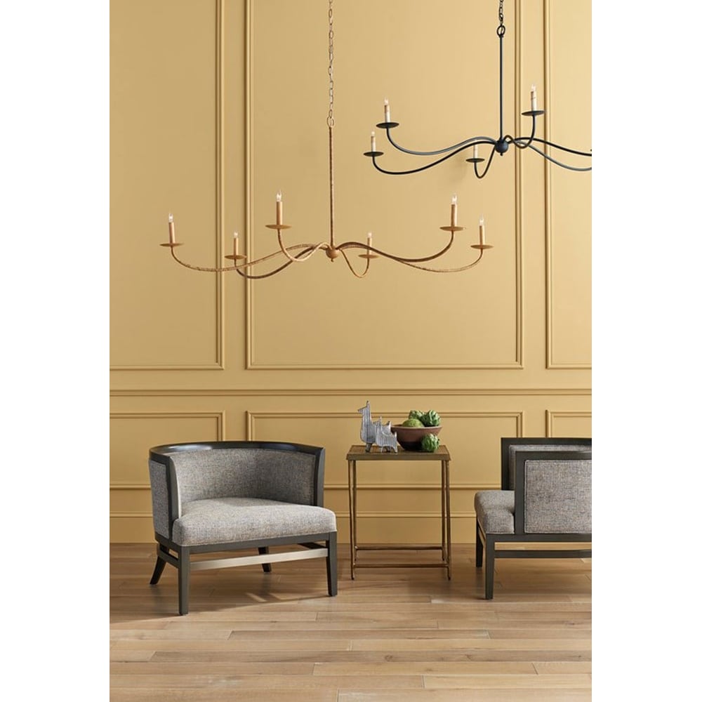 Currey & Company Saxon Rattan Chandelier | Lightopia