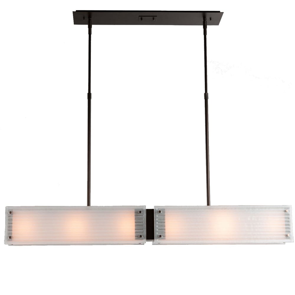 Hammerton Studio Textured Glass Linear Pendant | Lightopia