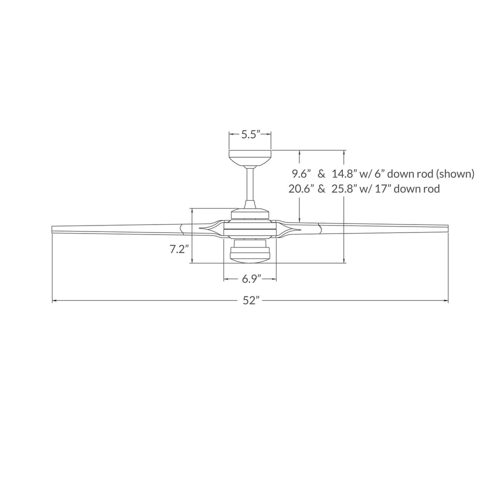 Modern Fan Company Torsion Ceiling Fan with Light | Lightopia