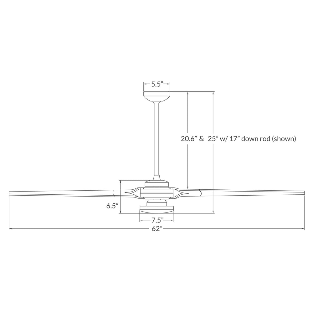 Modern Fan Company Torsion Ceiling Fan with Light | Lightopia