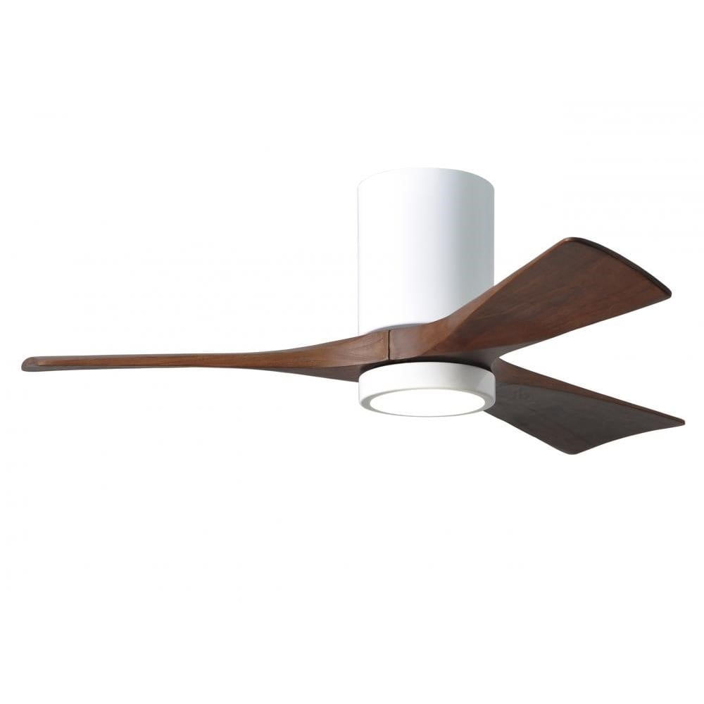 Matthews Fan Company Irene Flush Mount Ceiling Fan with Light | Lightopia