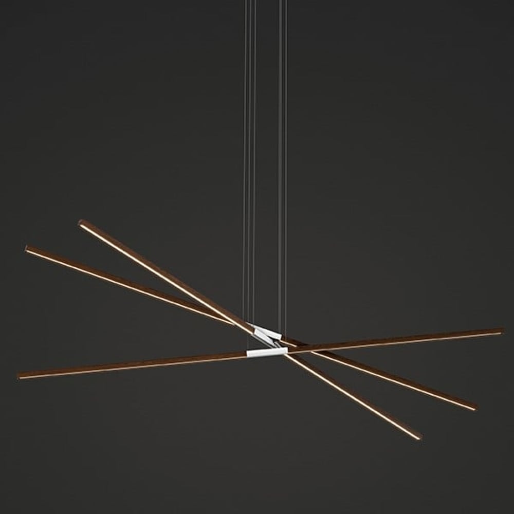 PureEdge Lighting Pix Sticks Tie Stix Wood Warm Dim Suspension | Lightopia