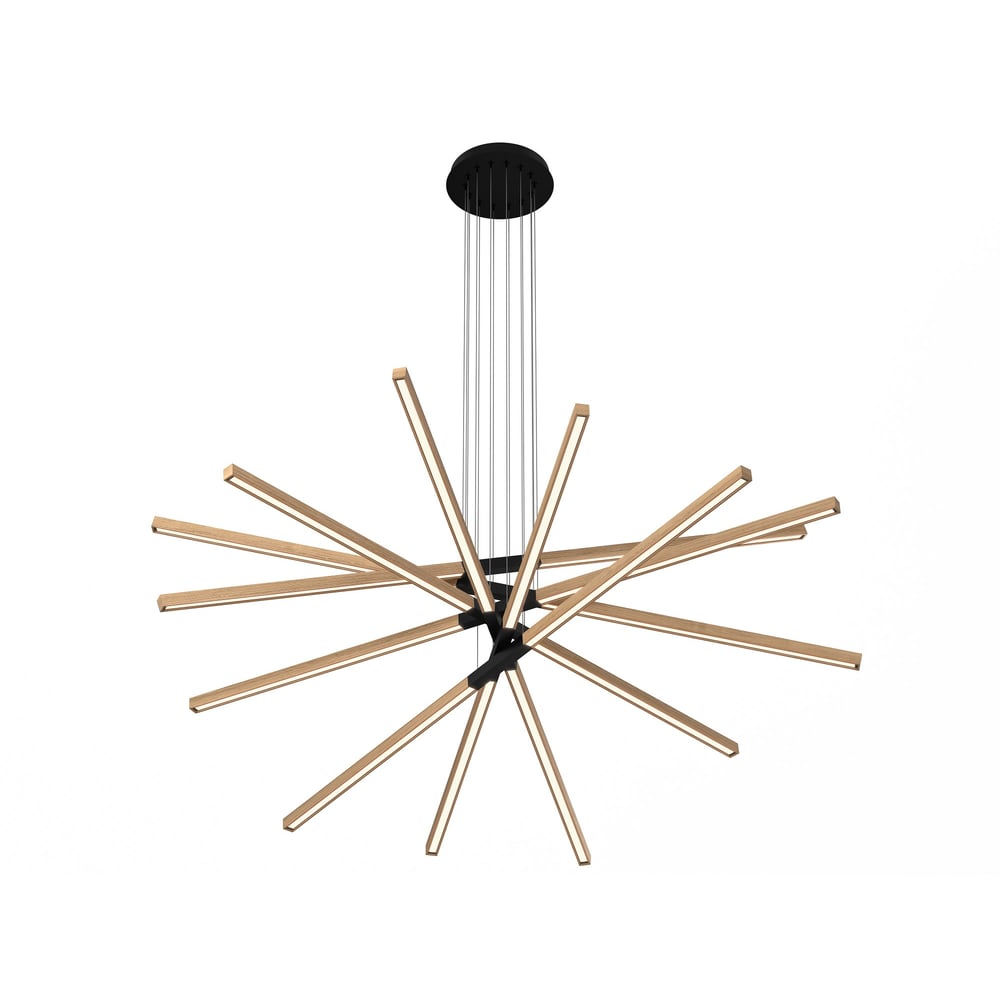 PureEdge Lighting Pix Sticks Tie Stix Wood Warm Dim Suspension | Lightopia