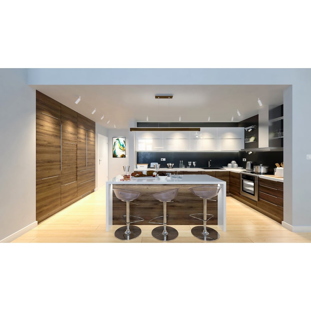 PureEdge Lighting Glide Wood Up/Downlight with Center Feed Power ...