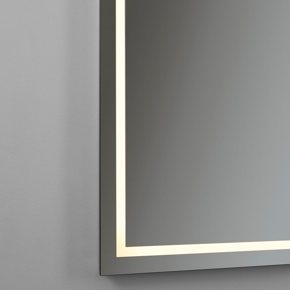 Oxygen Track Square LED Mirror | Lightopia