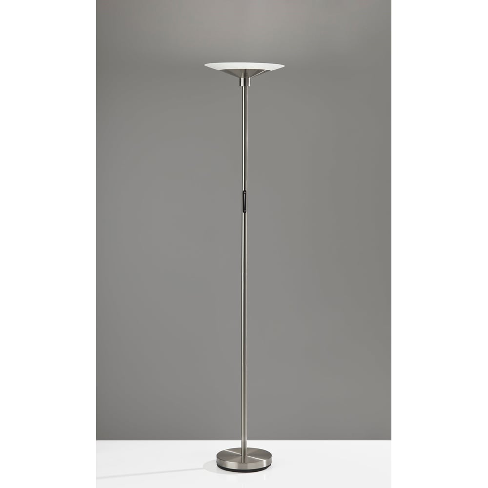 Adesso Solar LED Torchiere Floor Lamp | Lightopia