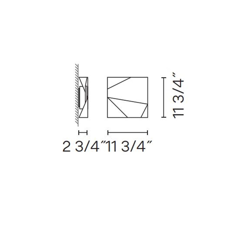 Vibia Origami 4500 Wall Sconce | Lightopia