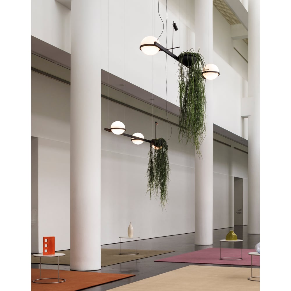 Vibia Palma Linear Pendant with Planter | Lightopia