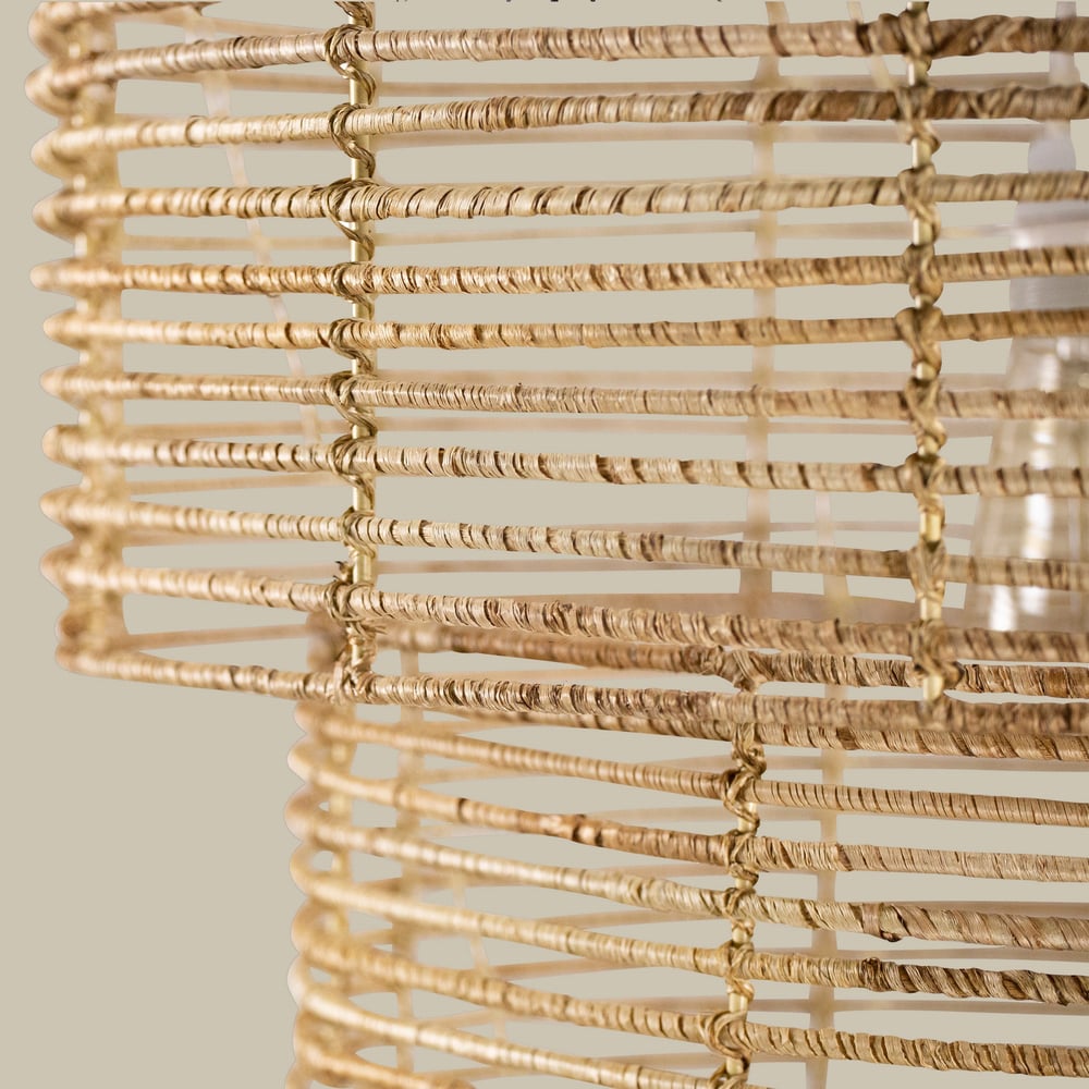 Woven Three Tier Chandelier | Lightopia