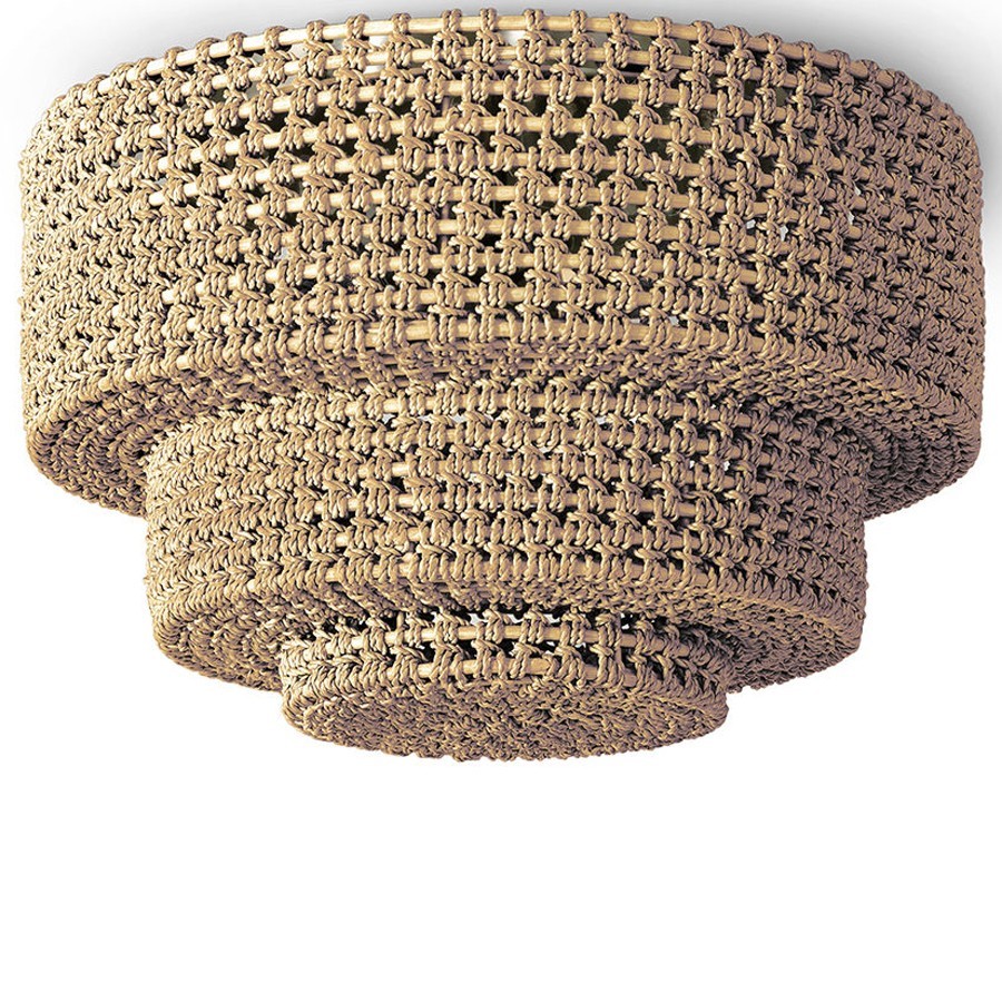 Palecek Veranda Flush Ceiling Light | Lightopia