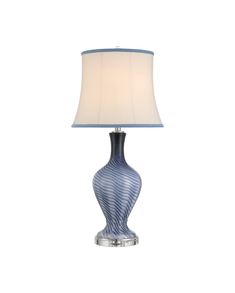 Currey & Company Zeta Blue Table Lamp | Lightopia