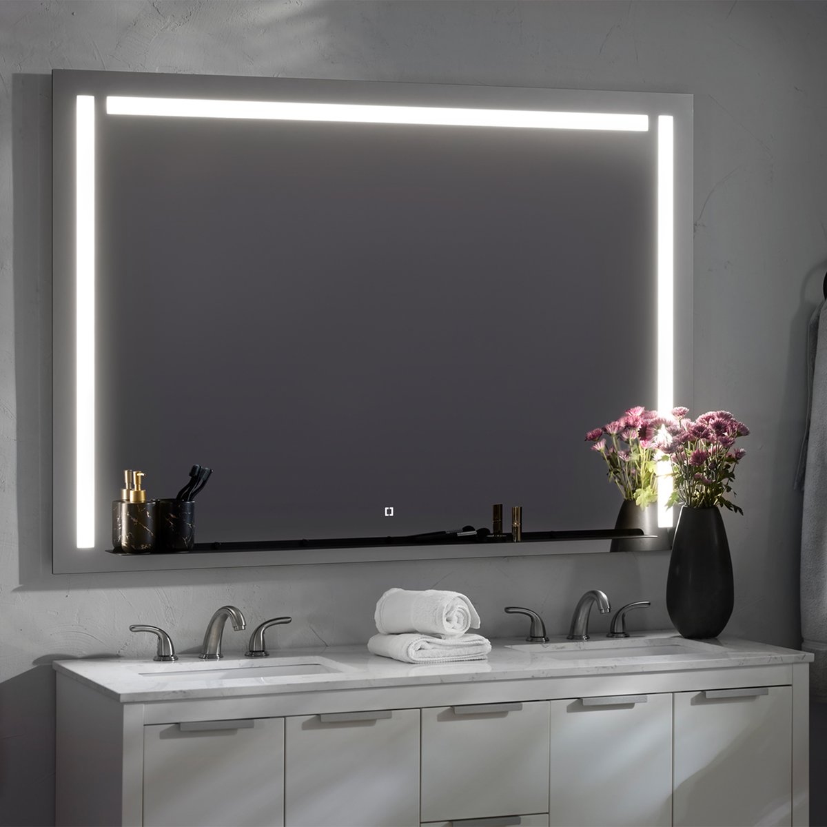 Oxygen Skylight Square LED Mirror | Lightopia