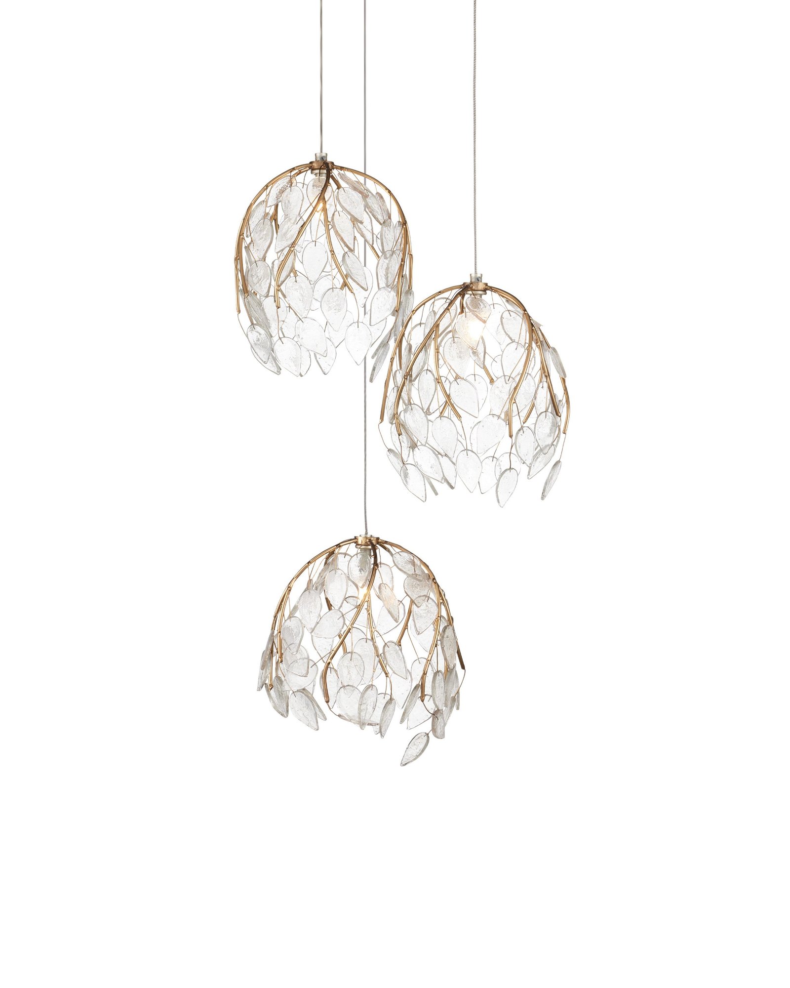 Currey & Company Banyan Round Multi-Drop Pendant | Lightopia