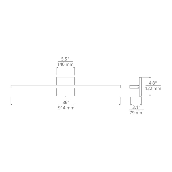 Visual Comfort Modern Banda Bathroom Vanity Light | Lightopia