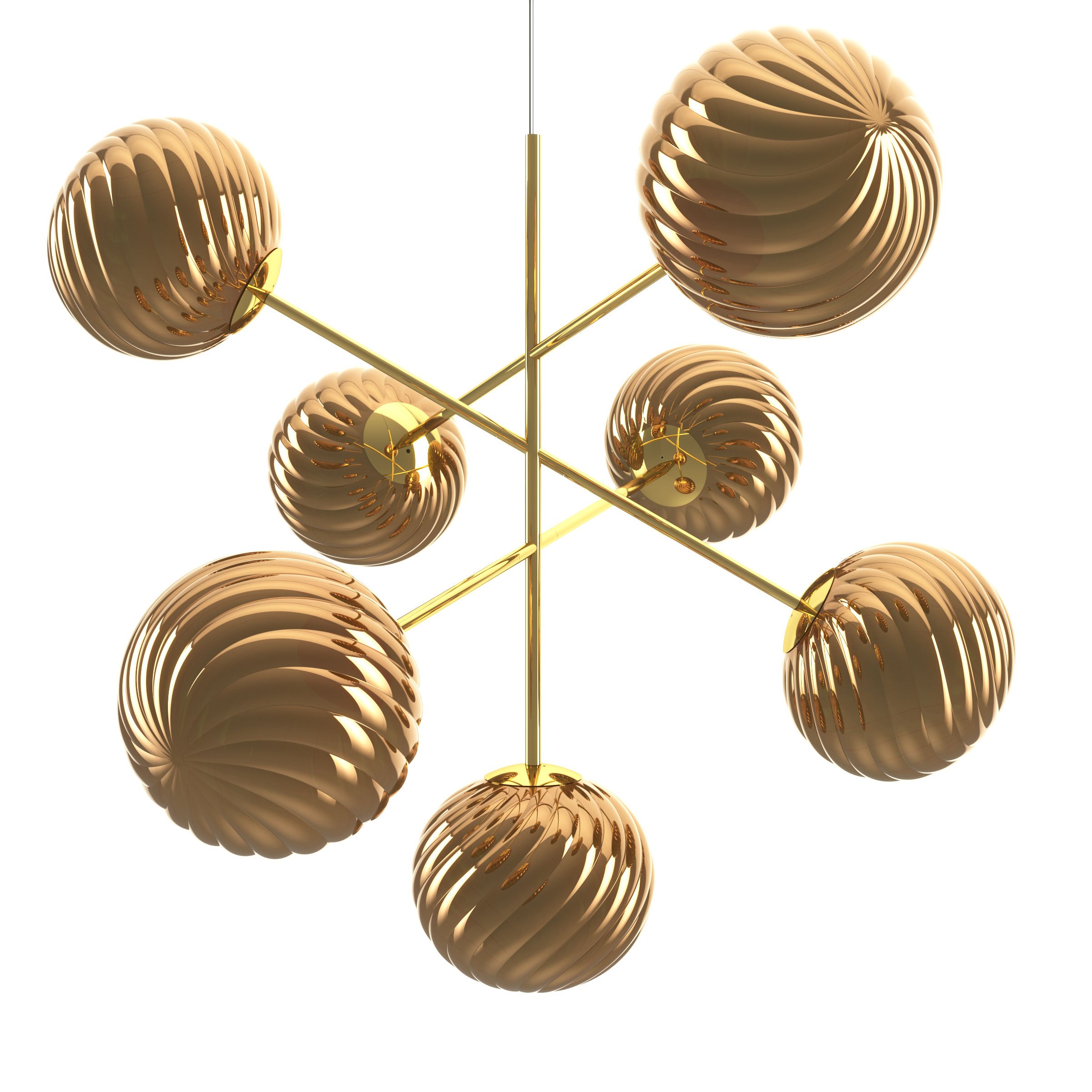 Tom Dixon Whirl Large Chandelier | Lightopia