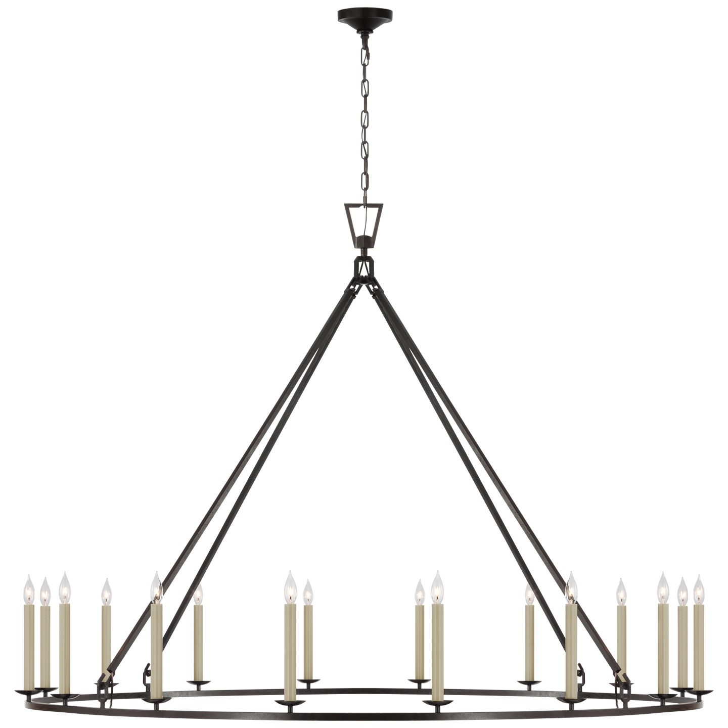 Visual Comfort Signature Darlana Grande Single Ring Chandelier | Lightopia