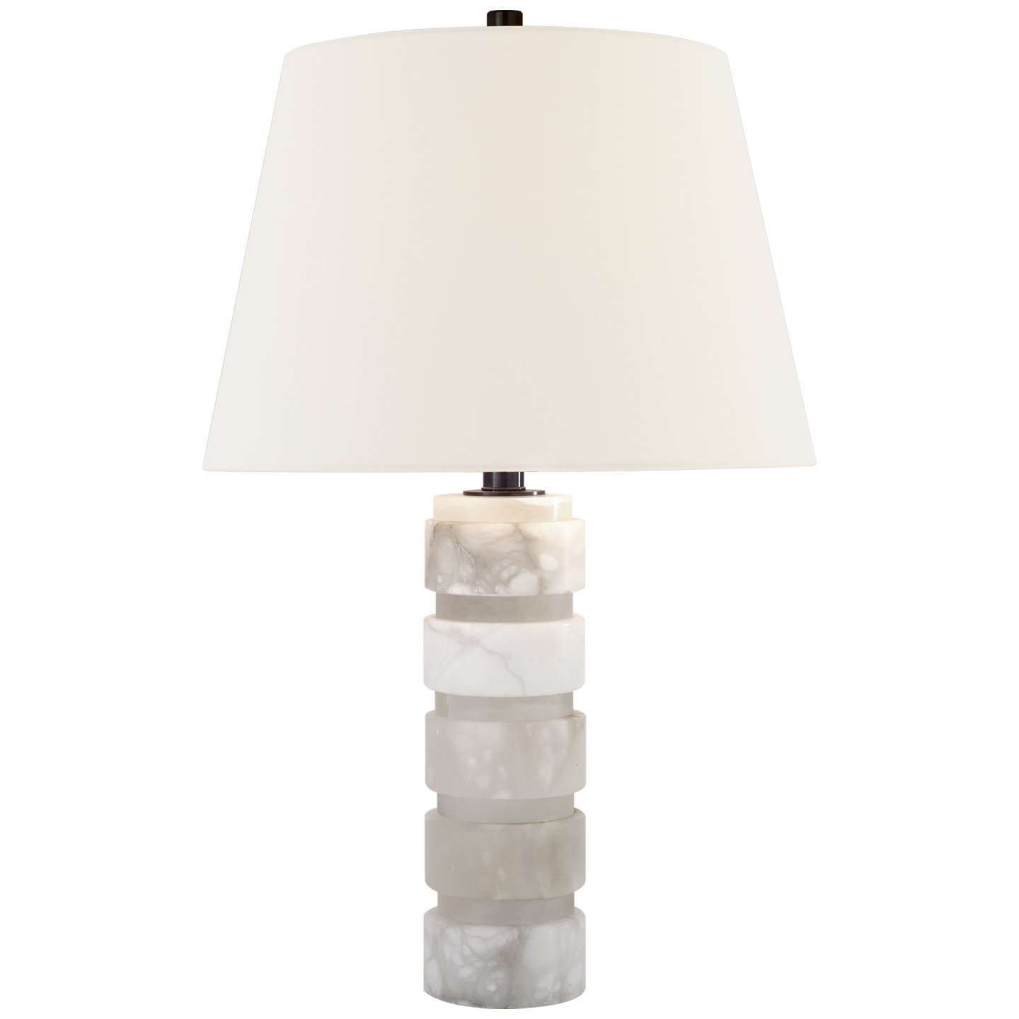 Visual Comfort Signature Round Chunky Stacked Table Lamp | Lightopia