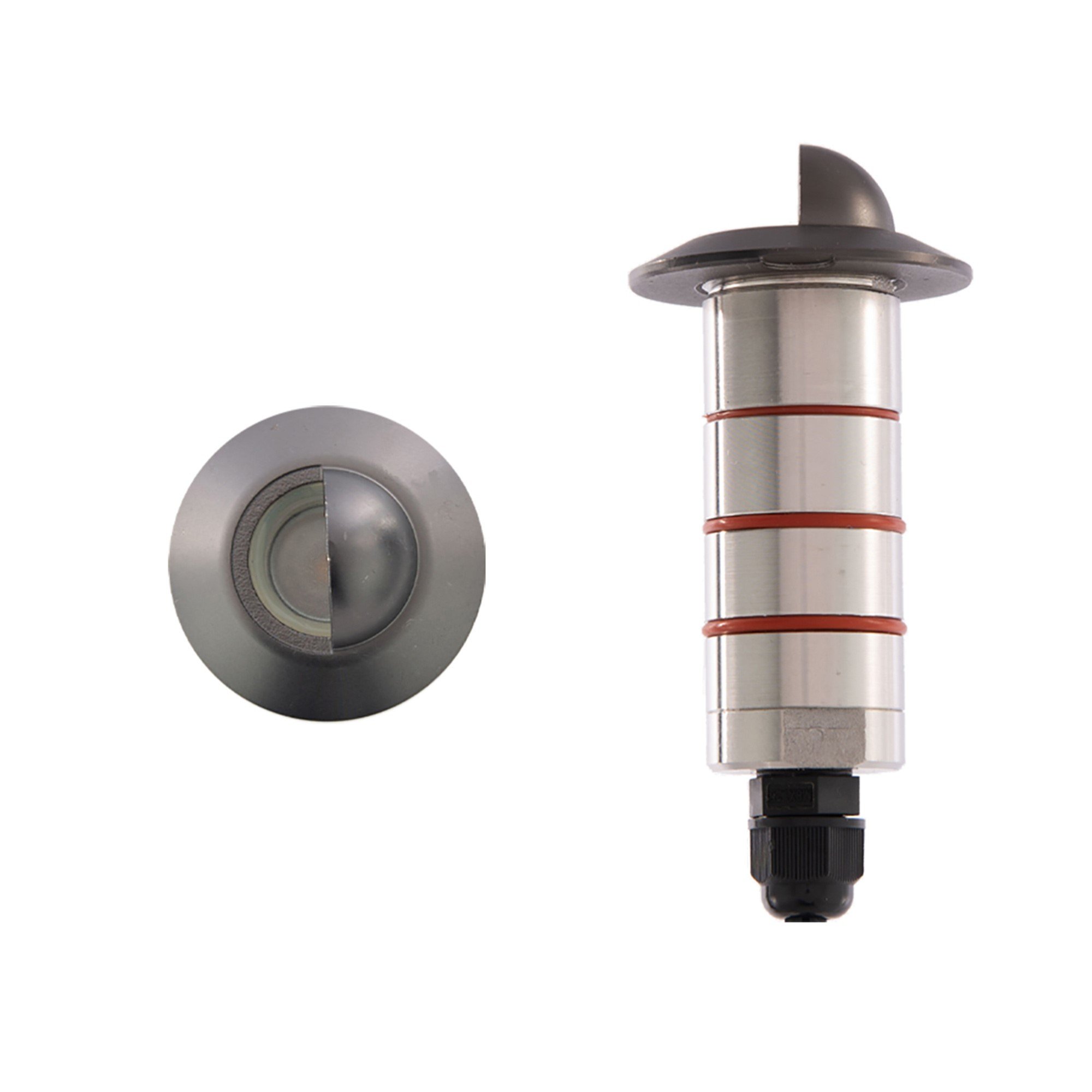 WAC Lighting 1" 12V Round Scoop Inground Indicator Light | Lightopia