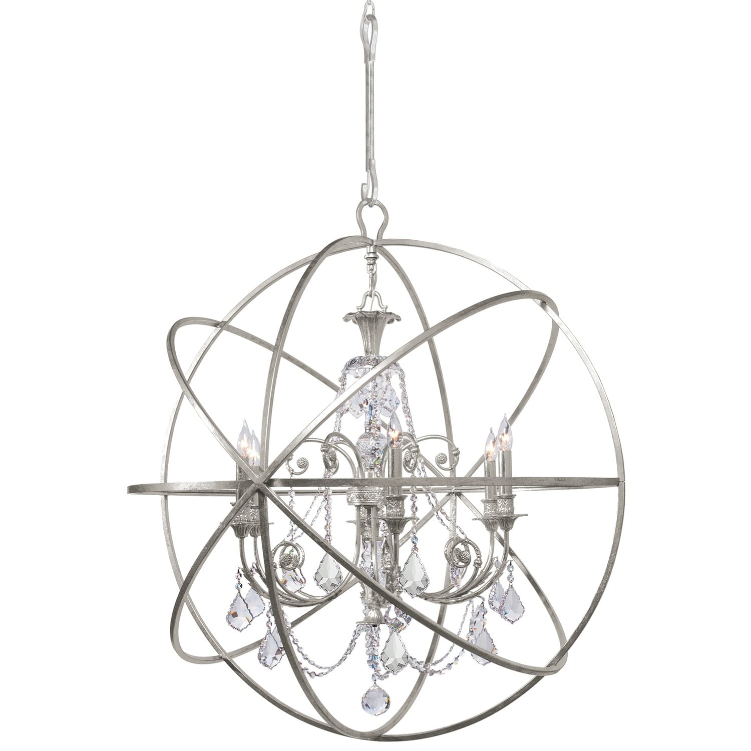 Crystorama Solaris Sphere Ring Crystal Chandelier | Lightopia