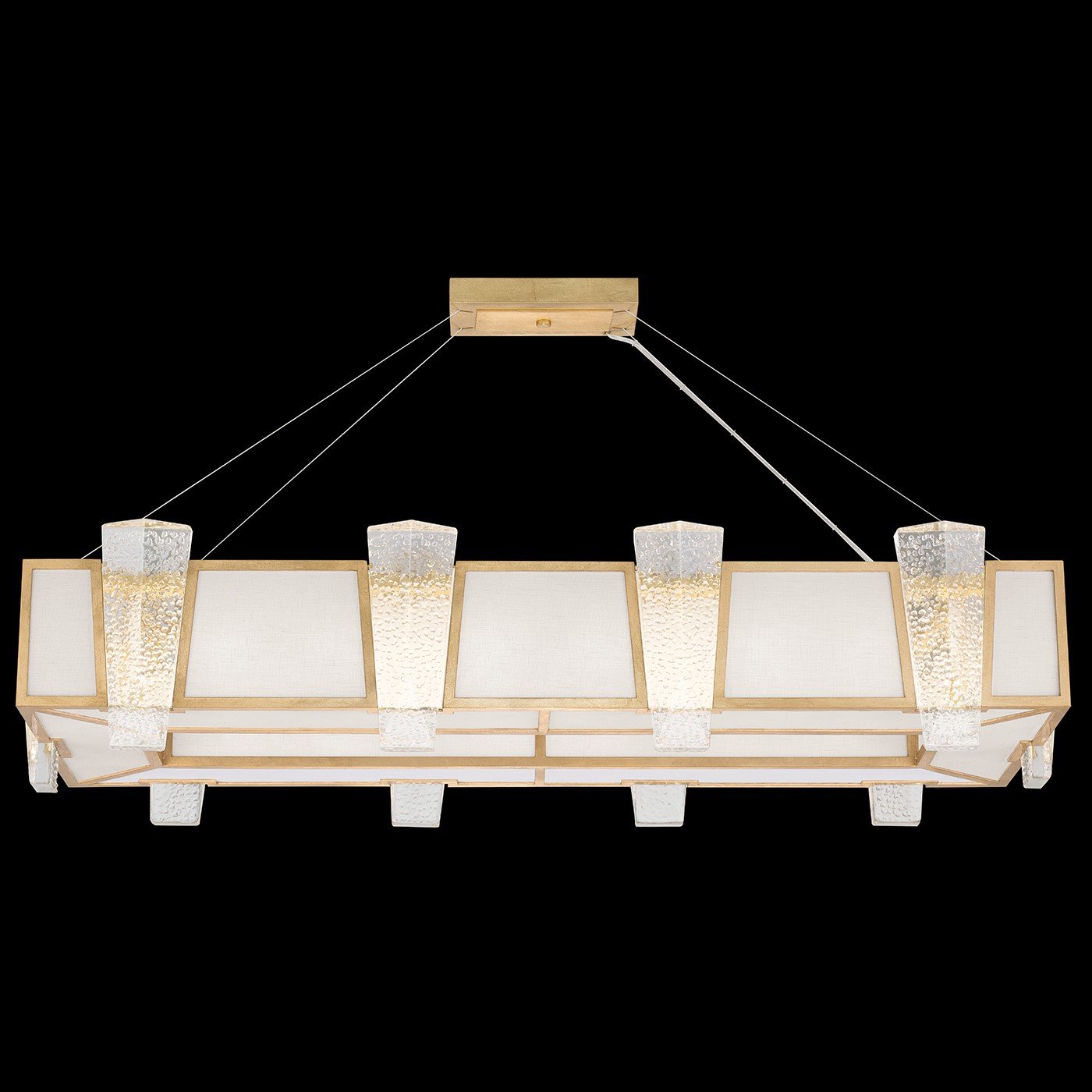 Fine Art Handcrafted Lighting Crownstone Rectangular Pendant | Lightopia