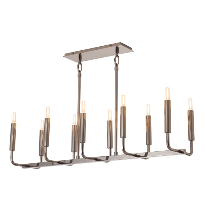 Robert Abbey Mavisten Edition Carbonia Linear Chandelier | Lightopia