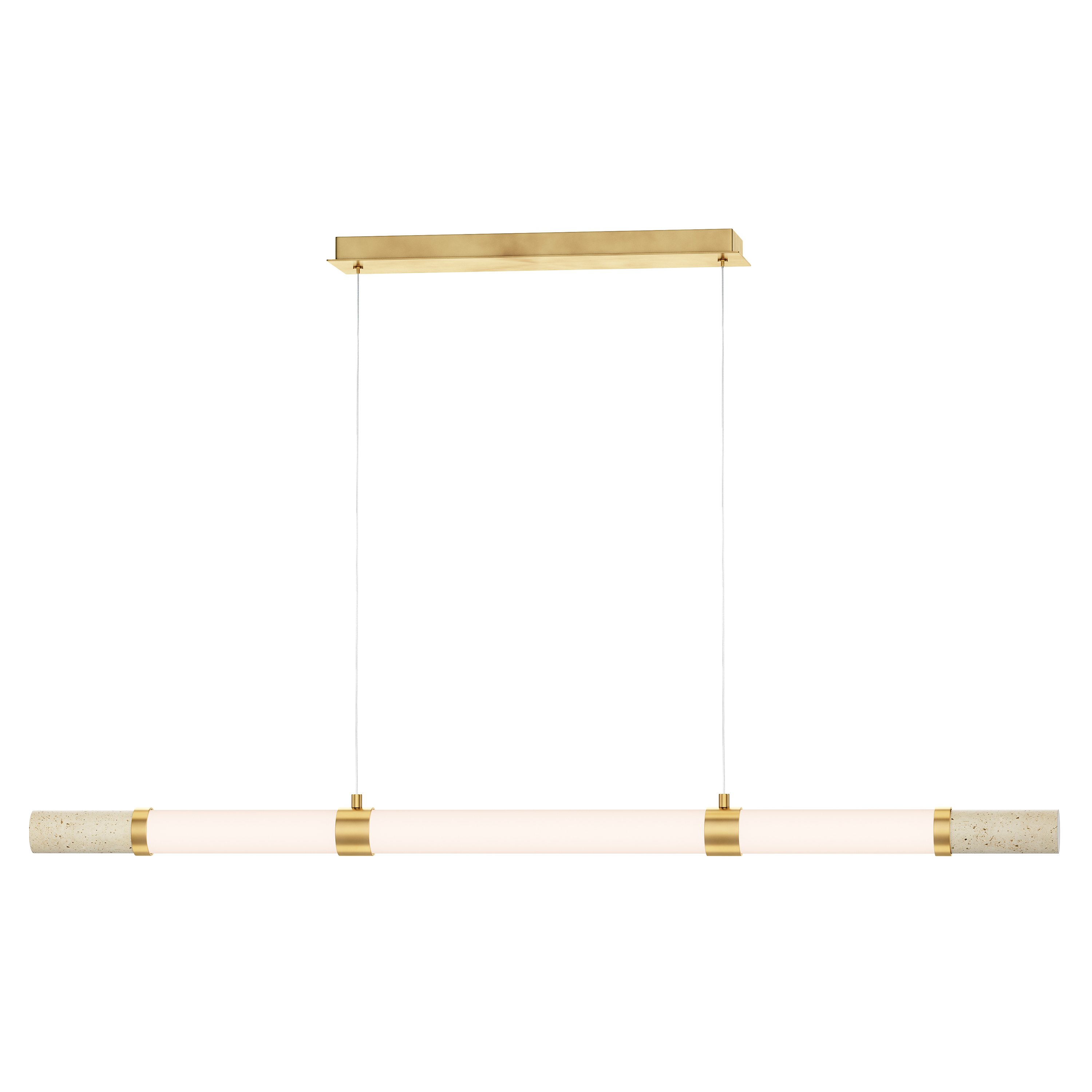 ET2 Travertine Linear Suspension | Lightopia