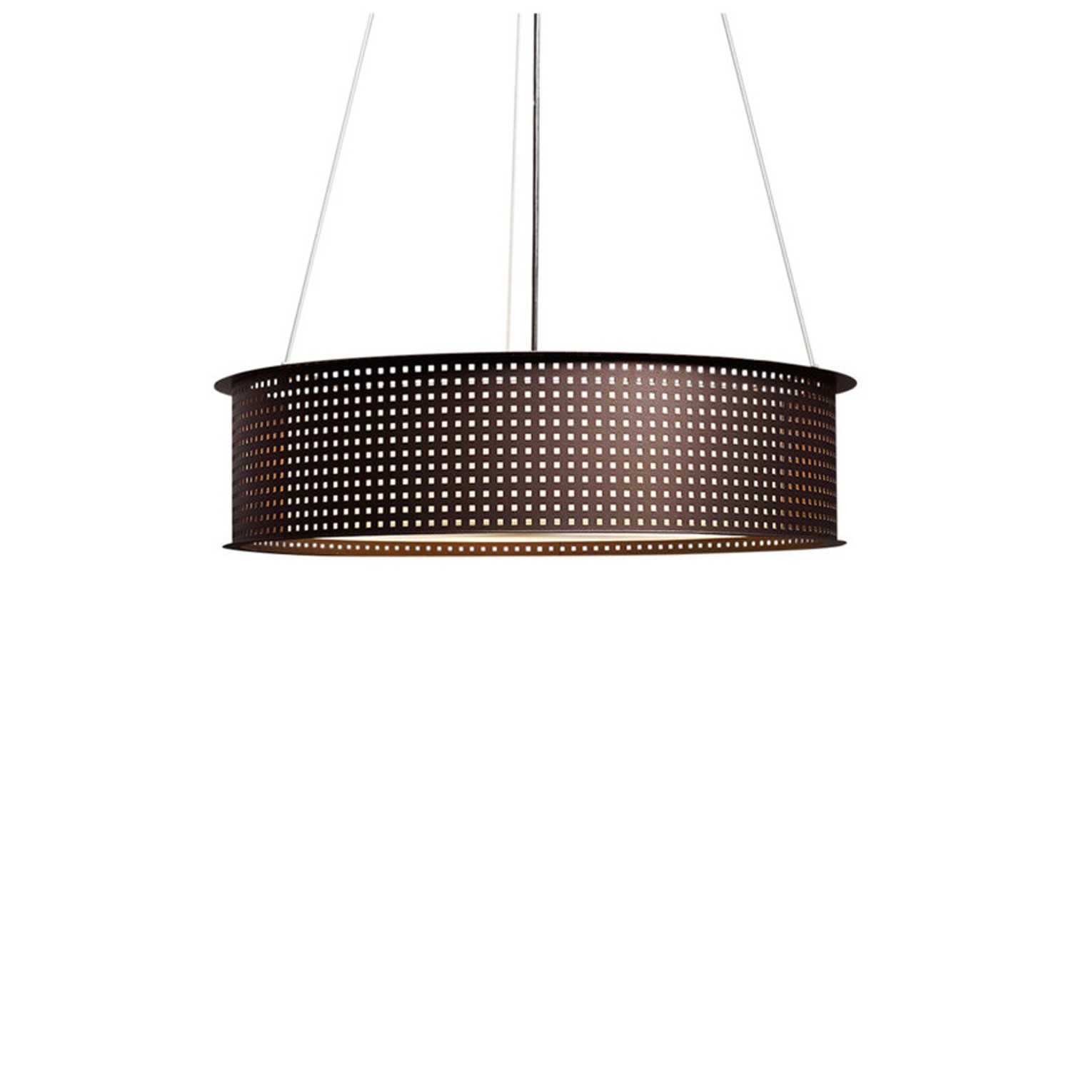 UltraLights Clarus Shade Square Cutout Drum Pendant | Lightopia